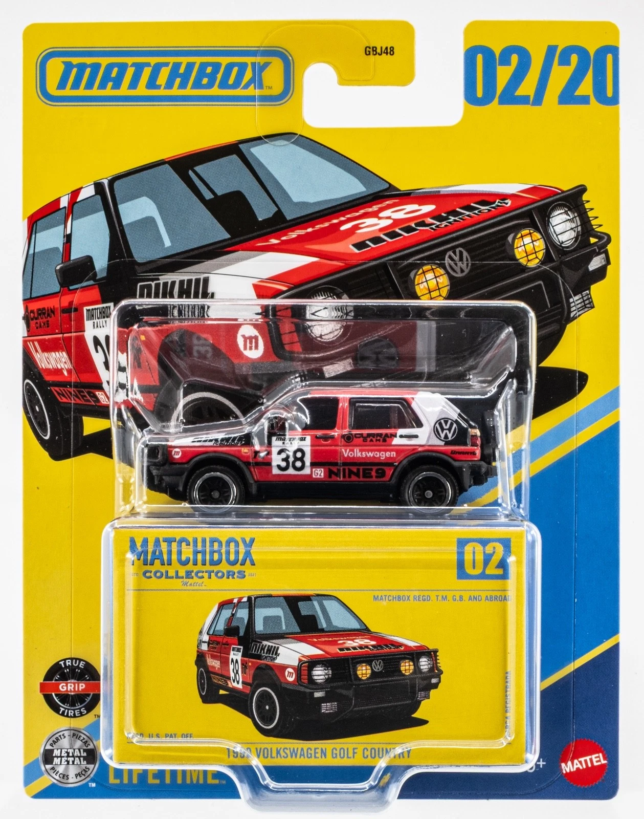 MBJJW04 Matchbox Collectors 1990 Volkswagen Golf Country 02/20 – New ...