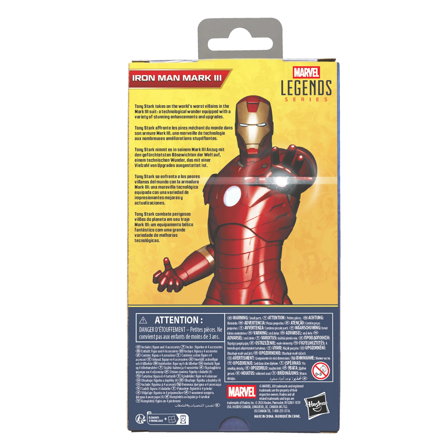 00096196 Marvel Legends A-List Iron Man Mark III 6-Inch Action Figure ...