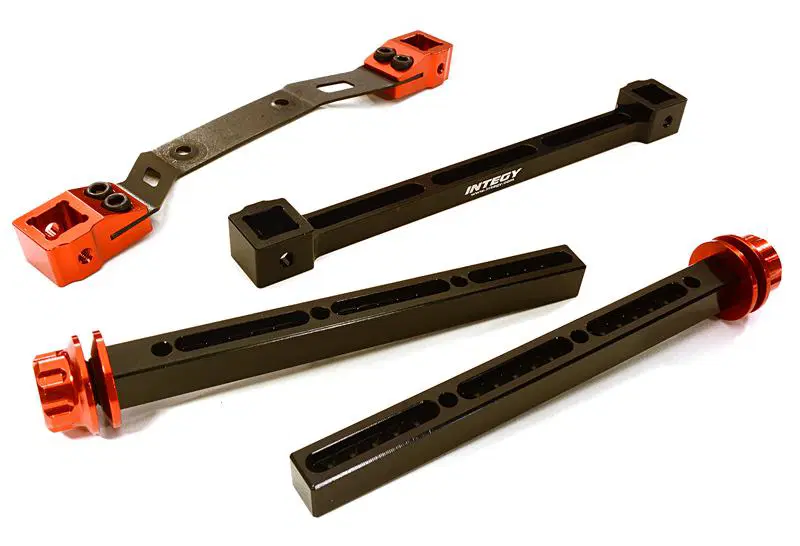 INTC27865RED Extended Rear Body Mount & Post Set 4X4 – New Sun Racing