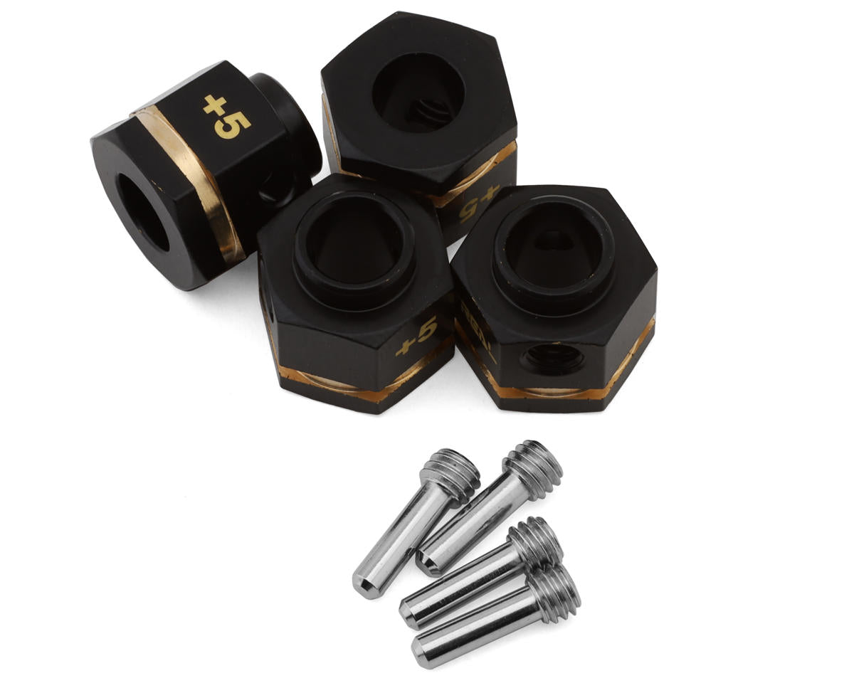 TLHTTRX4-18 Treal TRX4 Brass Wheel Hex +5 – New Sun Racing