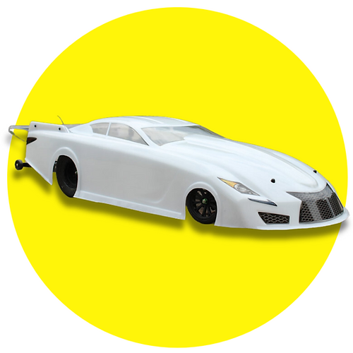 Shark Bodies - Street Fighter - Pro Mod Body - Clear – New Sun Racing