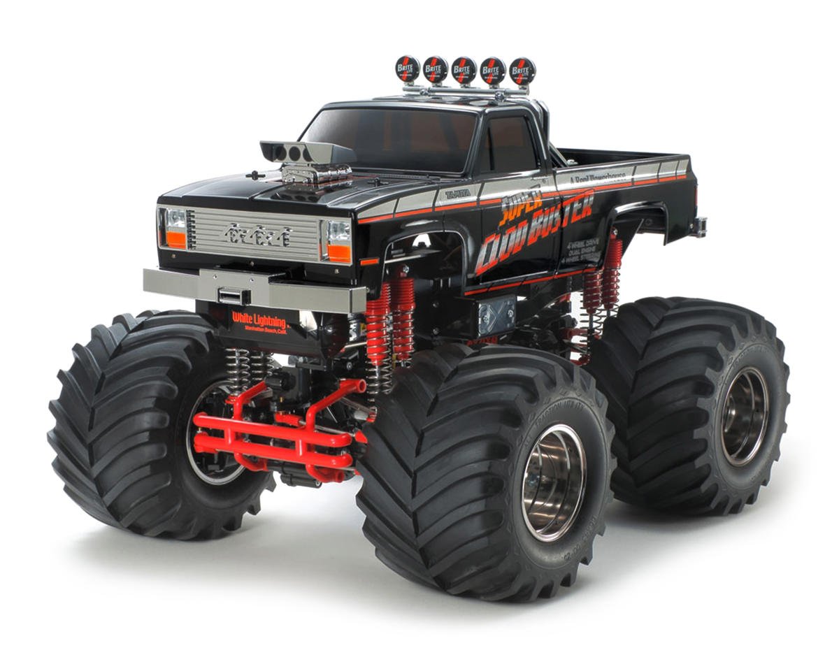 TAM47432 Tamiya Super Clod Buster 4WD Monster Truck Kit (Limited Black ...