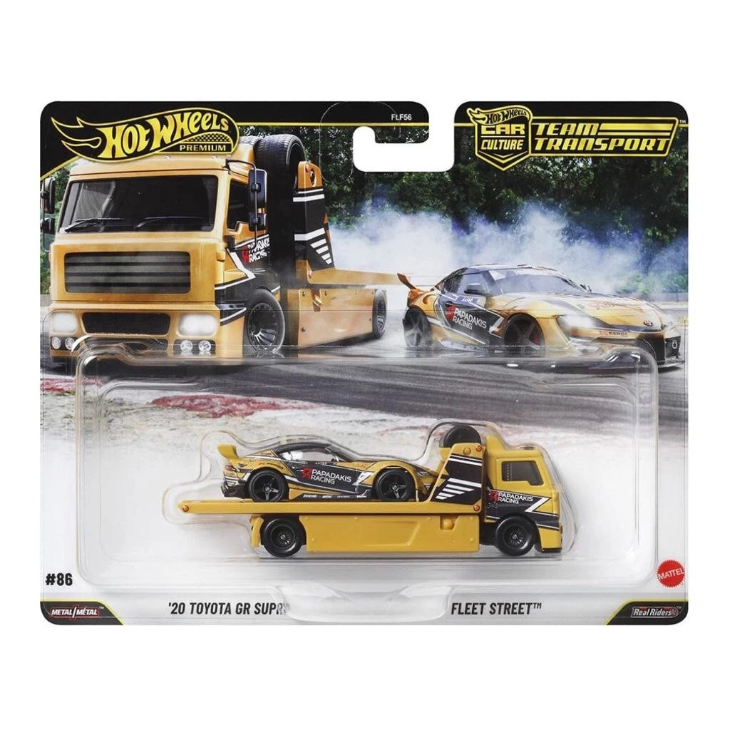 HWJHX87 Hot Wheels Premium Team Transport '20 Toyota GR Supra Fleet St ...