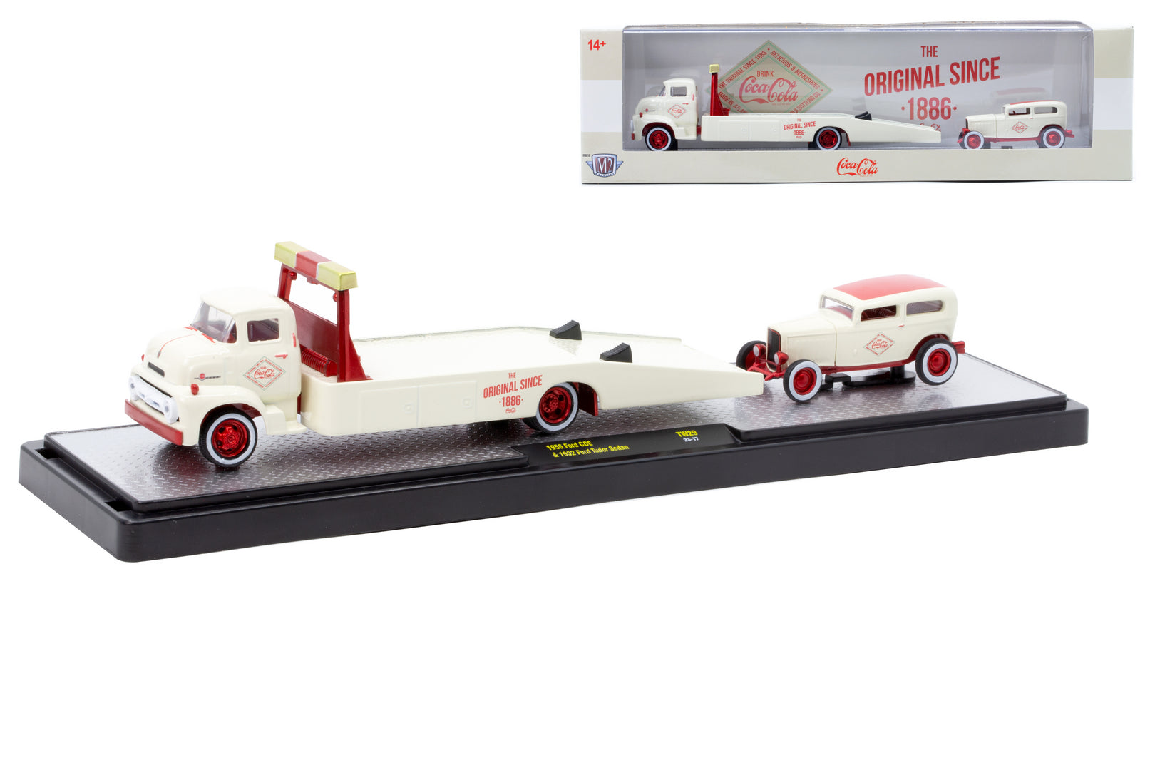 M2Machines 56000-TW29 1:64th scale Auto Haulers Coca-cola (TAN/WHITE ...
