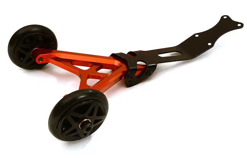 INTC28688RED Billet Machined Wheelie Bar 1/10 4X4 – New Sun Racing